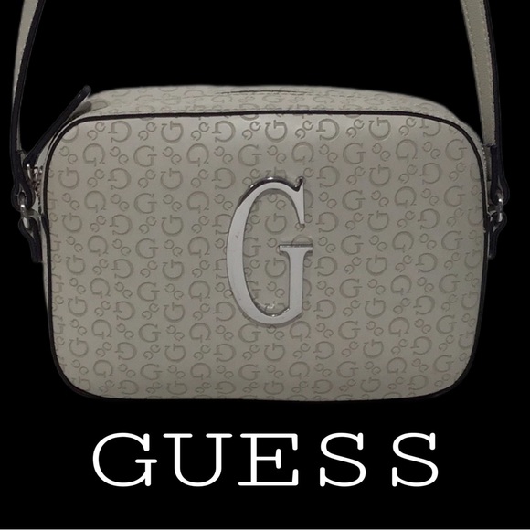 Guess | Bags | Guess Logo Camera Crossbody Bag Gray | Poshmark